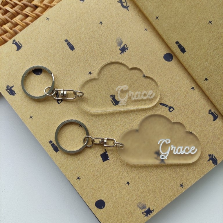 GANTUNGAN Graphic KEYCHAINS / CUSTOM NAME GRAPHIC ACRYLIC KEYCHAINS ...
