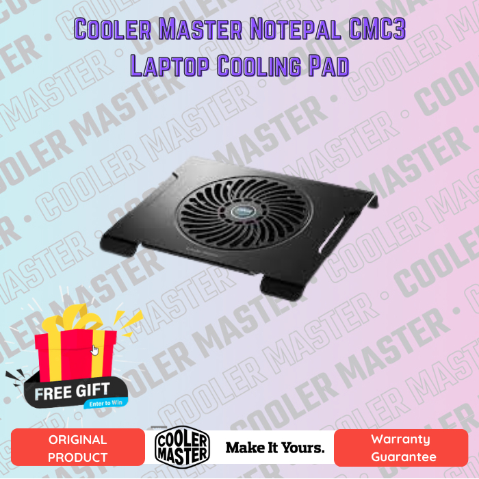 Cooler Master Notepal CMC3 Laptop Cooling Pad | Shopee Malaysia