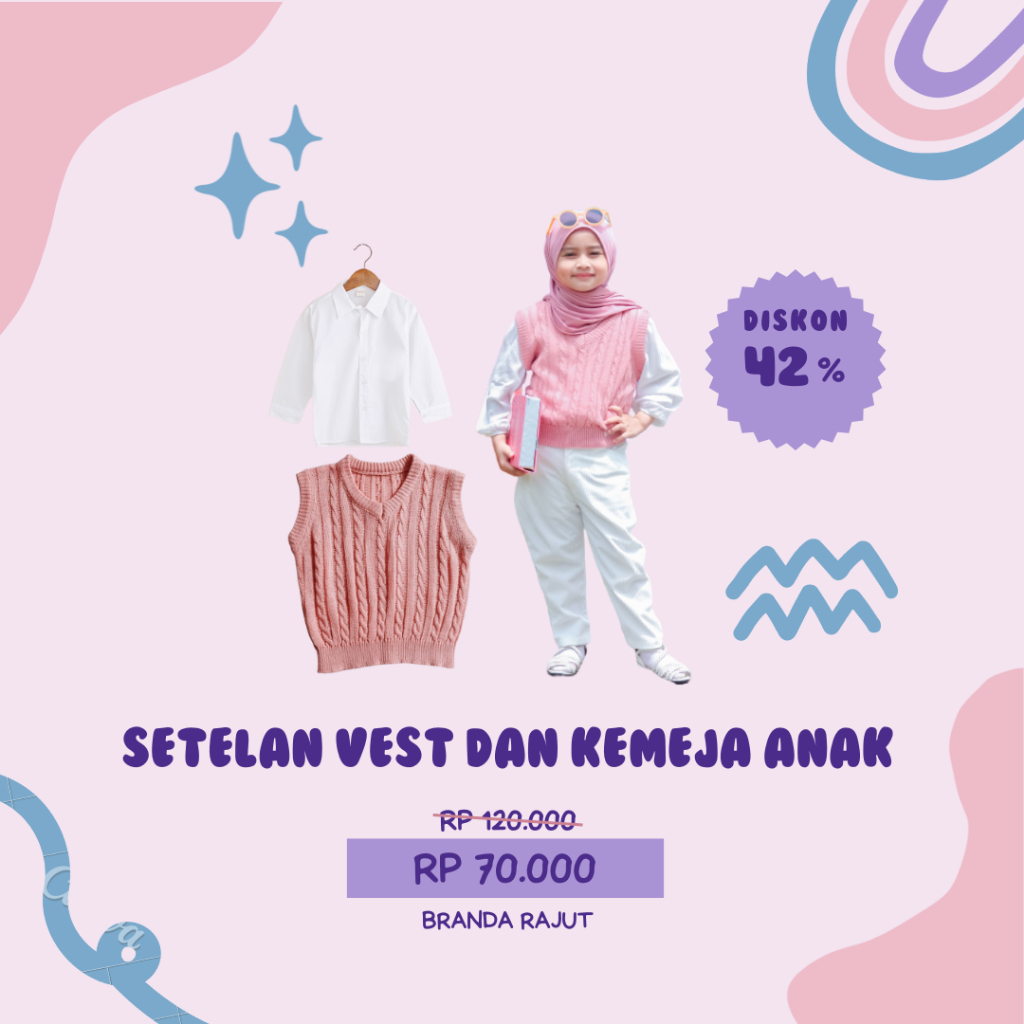 PUTIH KEMEJA Branda Knitting Vest Suit Vest Cable Knit And White Shirt ...