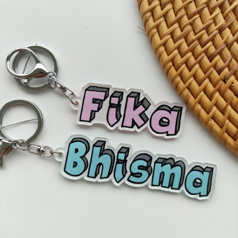 GANTUNGAN Printing KEYCHAINS / FREE NAME KEYCHAINS / NAME KEYCHAINS ...