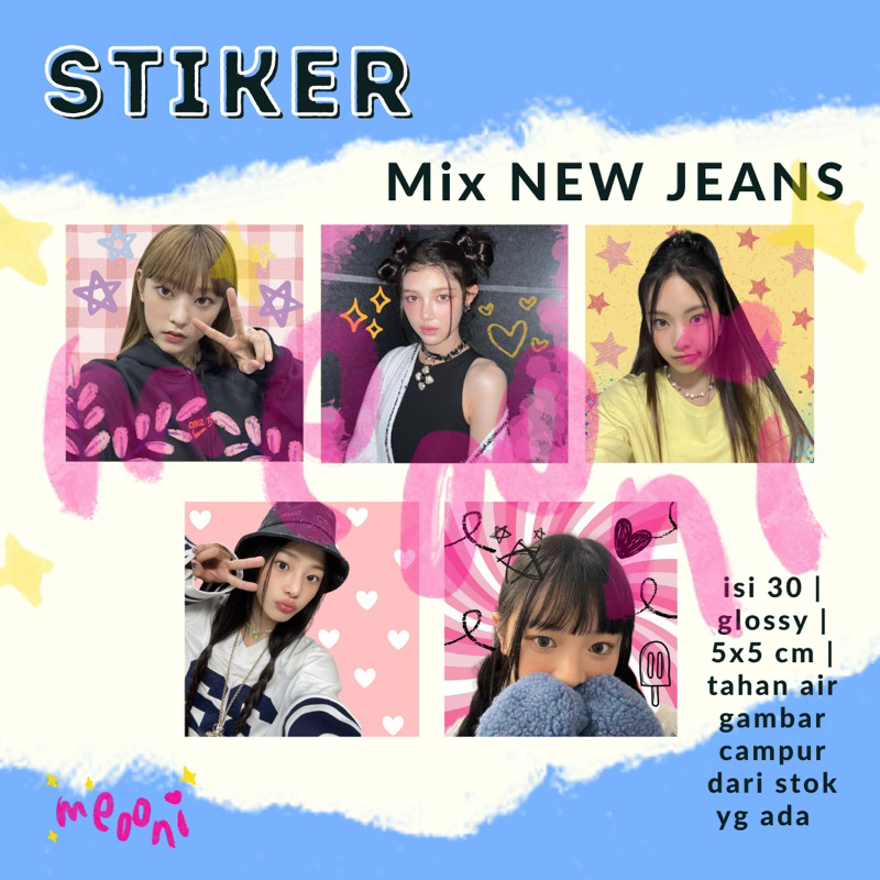 New JEANS Sticker Contents 30 | Shopee Malaysia