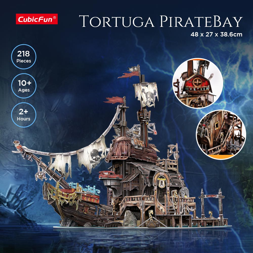 Cubicfun Tortuga Pirate Bay - 3D Puzzle | Shopee Malaysia