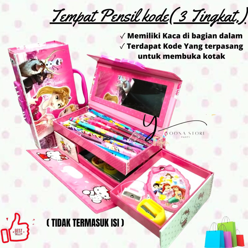 Code Pencil Case / 3 tier Pencil Case / 3D/8D/2D Character Pencil Case ...