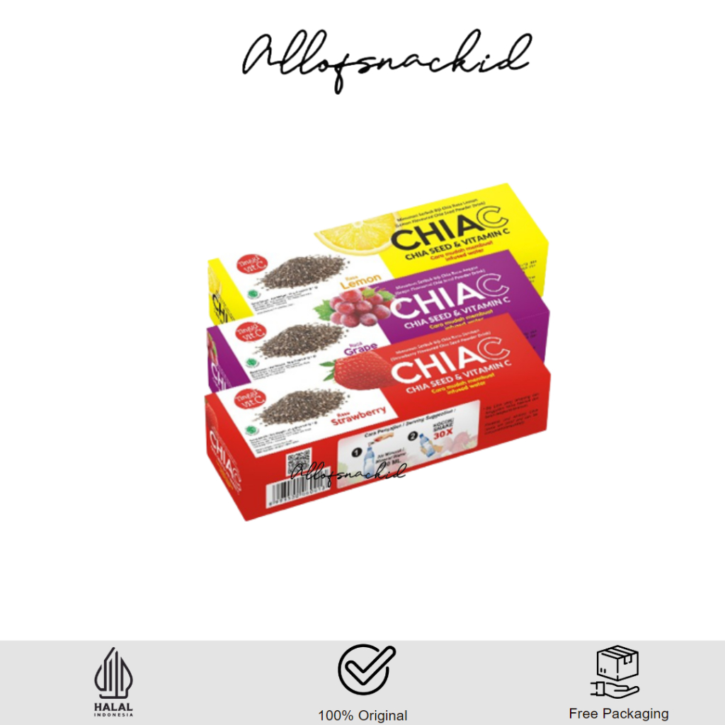 Chiac - Chia Seed & Vitamin C - Selasih - Box | Shopee Malaysia