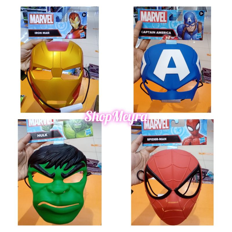 Marvel Avengers Mask Capt Superhero Mask Toy. America, Hulk, Spiderman ...