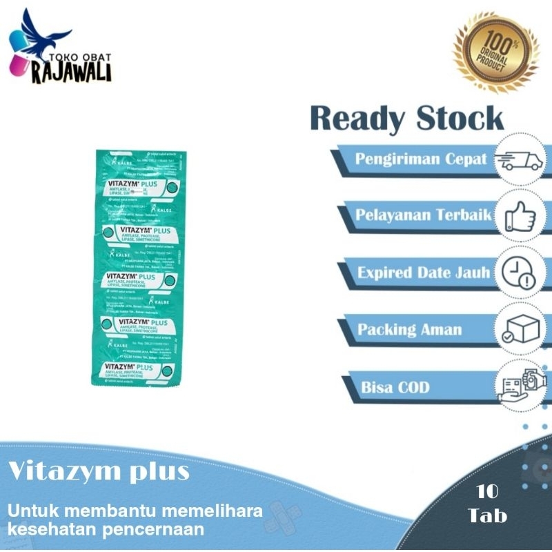 Vitazym plus strip 10 Tabs For Digestion | Shopee Malaysia