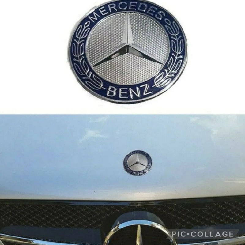 MESIN Mercedes des benz engine hood logo emblem logo | Shopee Malaysia