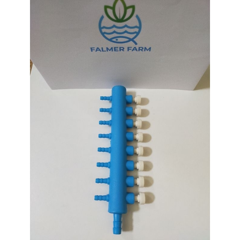 Air FLOW DIVIDER VALVE 8 WAY / AIR DIVIDER FAUCET 8 CHANNEL / BRANCH ...