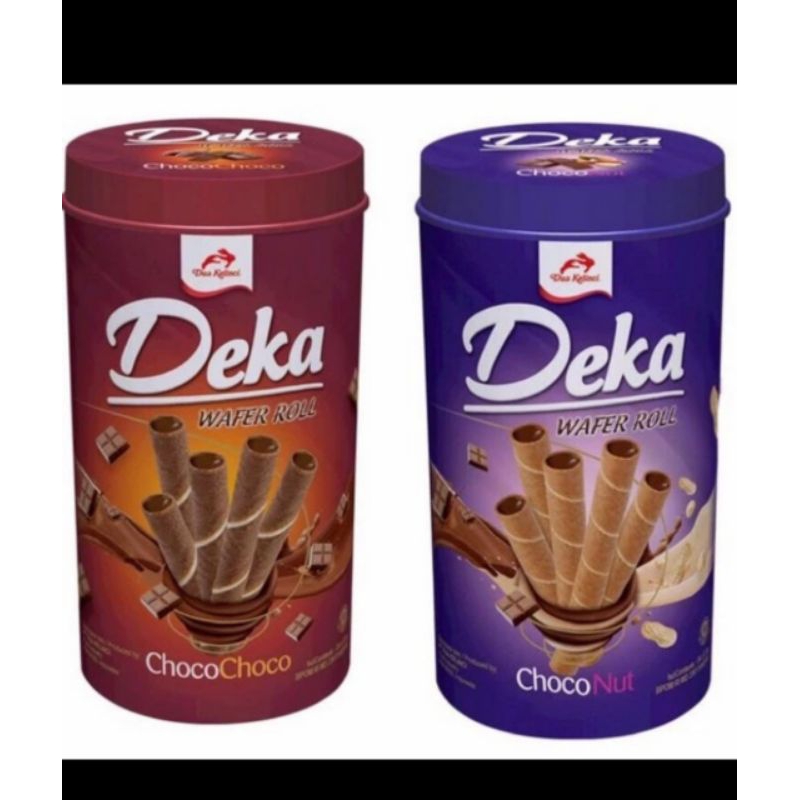 Deka Chocolate Wafer roll 360gr Elegant can packaging Wafer roll ...