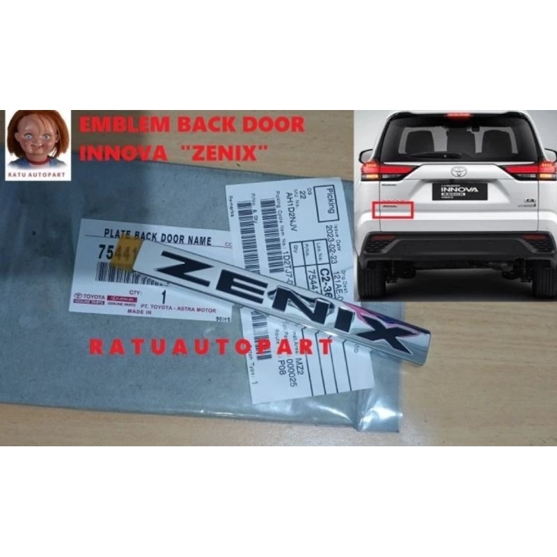 2023 Innova Zenix Rear Trunk Door Emblem | Shopee Malaysia