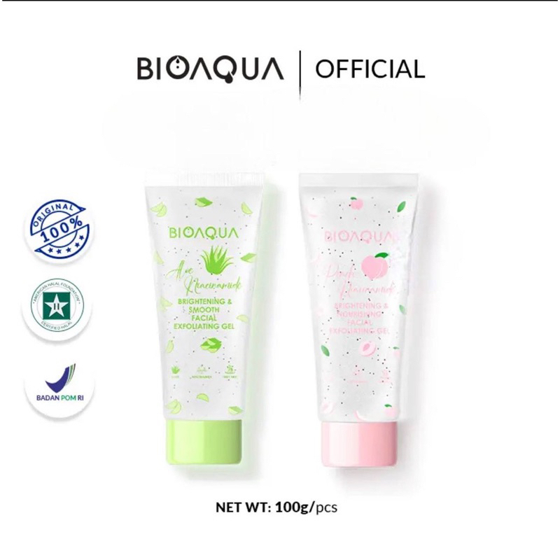 Bioaqua Face Scrub Niacinamide Brightening & Smooth Facial Exfoliating ...