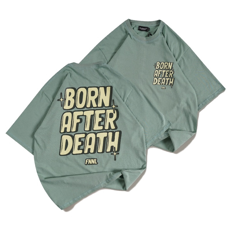 [N01147] Oversized Distro T-shirt with BORN AFTER DEATH TNA Motif ...
