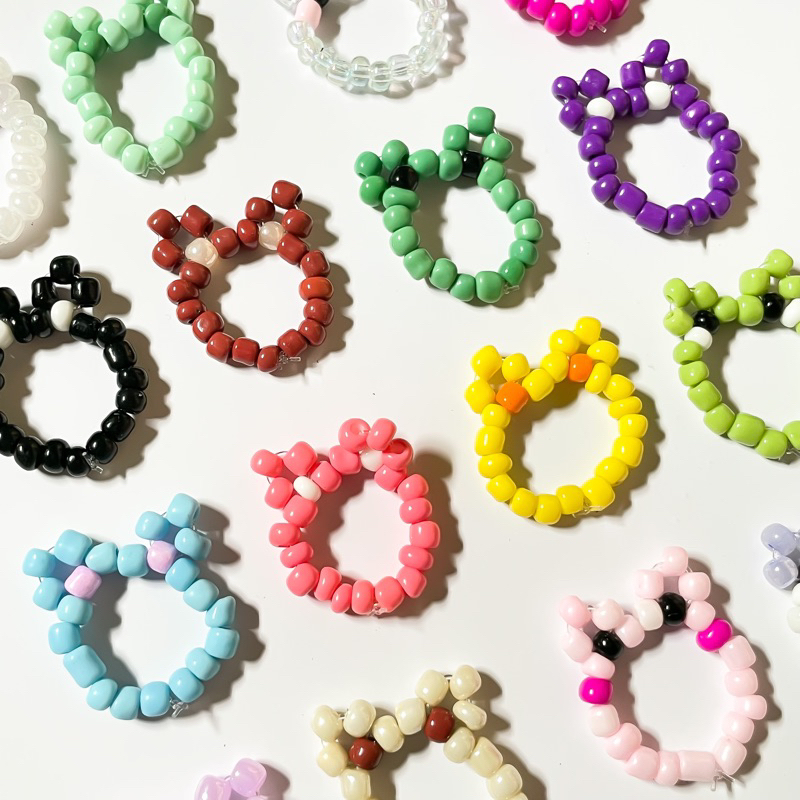 [MIN Order 5,000] Frog ring beads | Frog Bead Ring | Bead Ring | Shopee ...