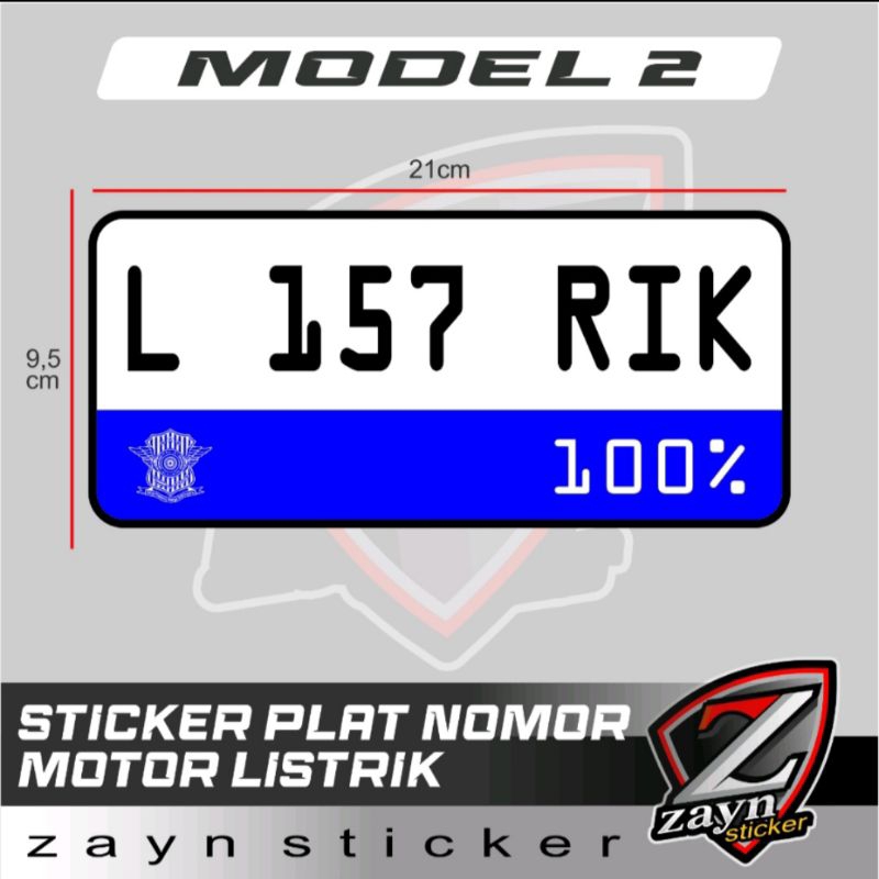 ELECTRIC MOTORCYCLE NUMBER PLATE STICKER ELECTRIC UWINFLY VESPA SCOOTER ...