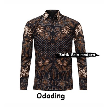 Odading Batik Men Long Sleeve Batik Men Modern Slimfit Batik Men Long ...