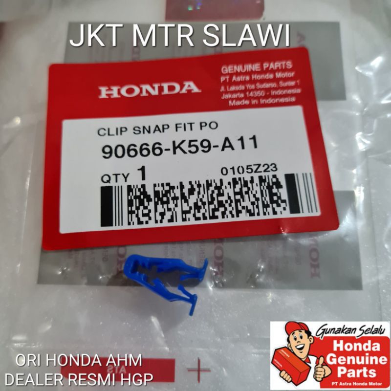 90666-k59-a11 button cover body clip snap fit po cover for All Honda ...