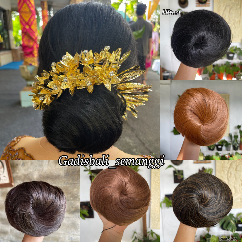 Round Bun/Balinese Bun/Balinese Bun / Hair/modern Bun/Threaded Hair ...