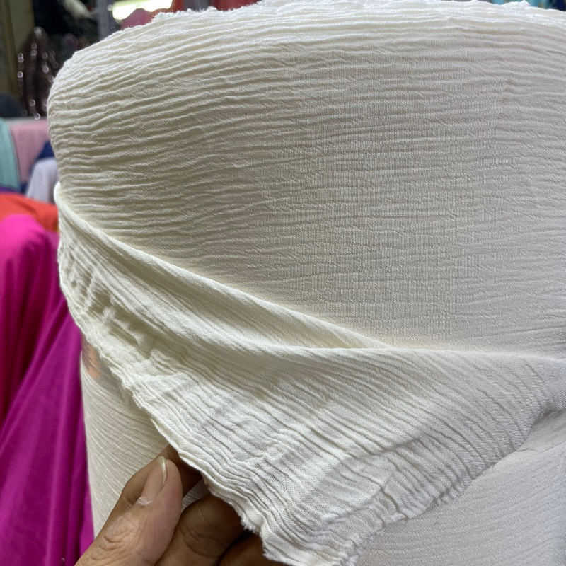 KATUN Premium crinkle rayon Cotton Fabric (Price Per Meter) | Shopee ...