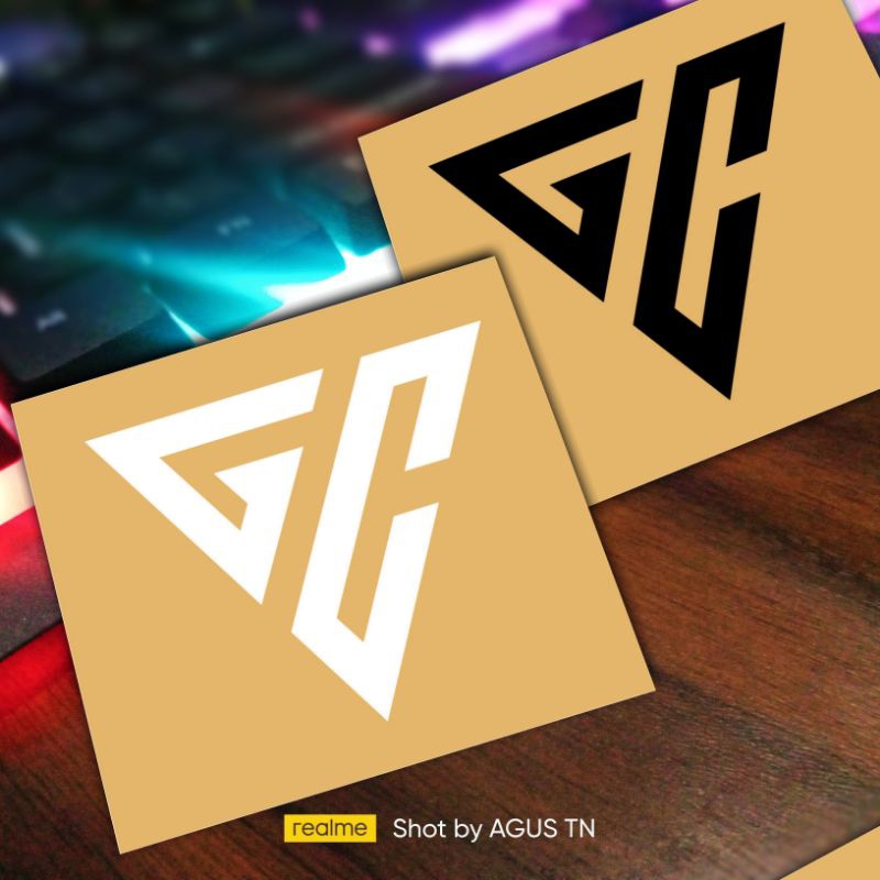 Gc sticker gc sticker Logo gc sticker cutting embossed viral sticker ...