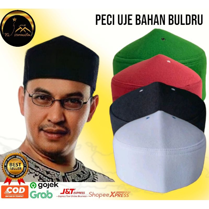 HITAM PUTIH Uje peci / Egyptian peci / Plain peci / White peci Plain ...