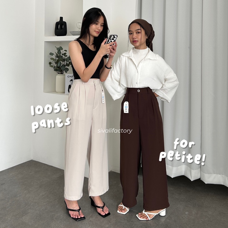 [Raya 2024] Sivali Loose Pants 332 PETITE SIZE - Anti-Wrinkle Polyester ...