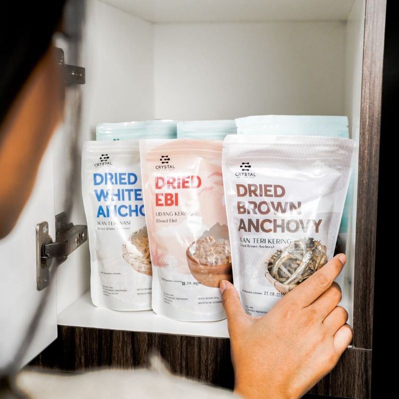 Crystal Of The Sea Dried White Anchovy/ Brown Anchovy/Ebi Dry Teri ...