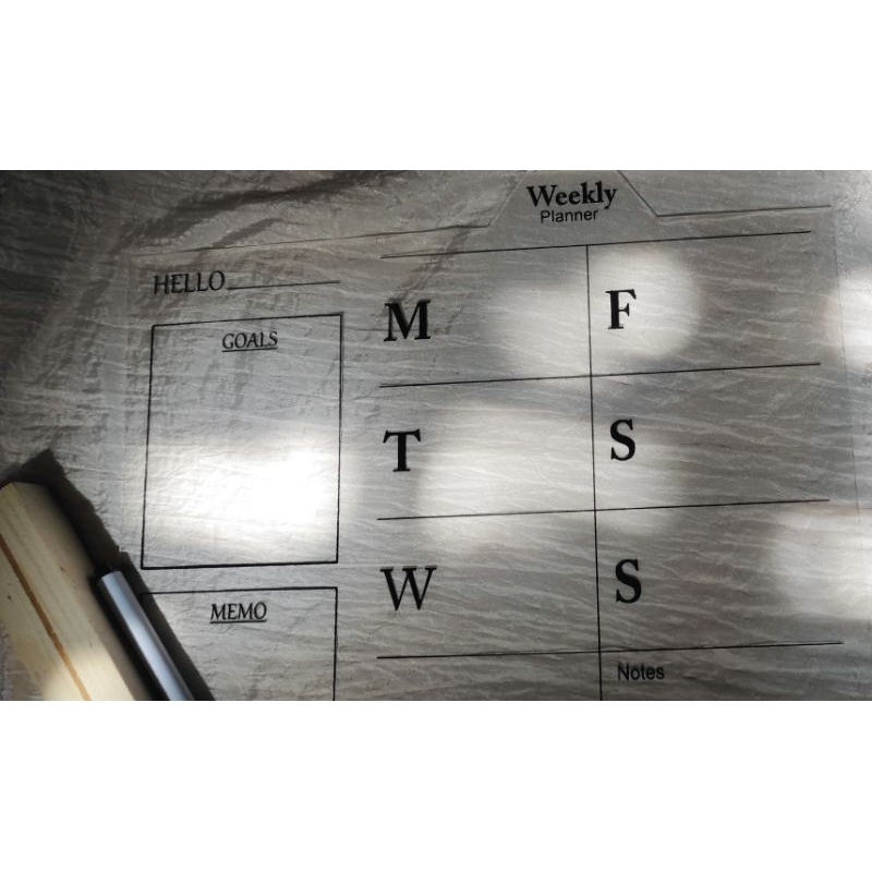 Acrylic Planner A4 Weekly Planner Acrylic do To list Monthly Planner ...