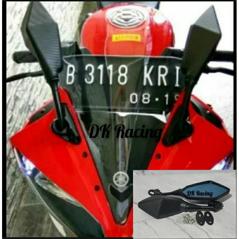 YAMAHA R 15 V2 MIRRORS NINJA FI MODEL OLD YAMAHA R15 V2 CARBON MIRRORS ...