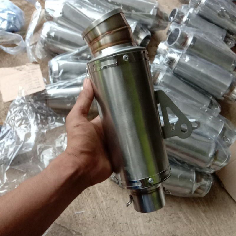 Slincer custom Exhaust Muffler cp3 custom Plain dm50mm | Shopee Malaysia