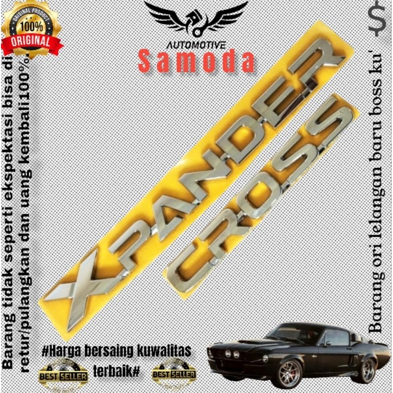 Oringinal xpander cross emblem/ xpander cross Car Back Writing/emblem ...