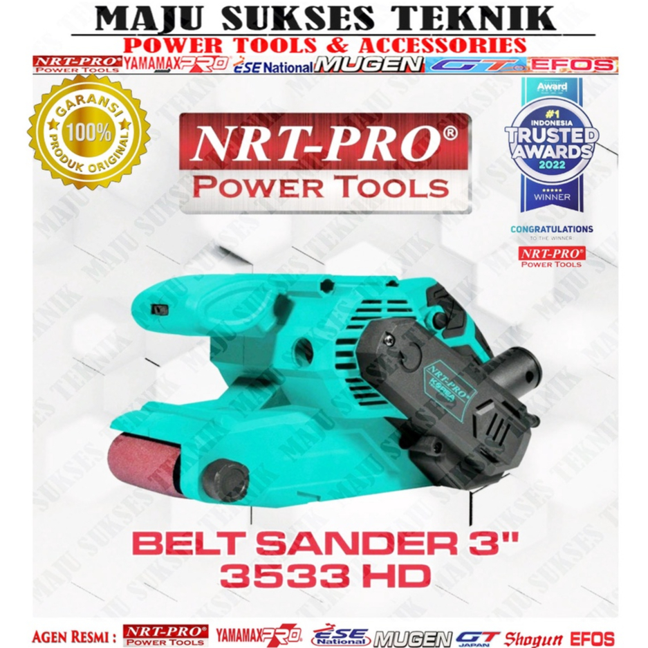 MESIN Nrt PRO 3533 HD Belt Sander 75 x 533mm - 3 Inch Variable Speed ...