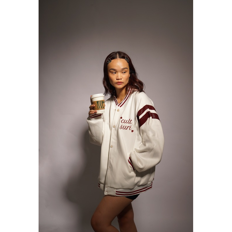 Cult SURI Snow Varsity Jacket | Shopee Malaysia