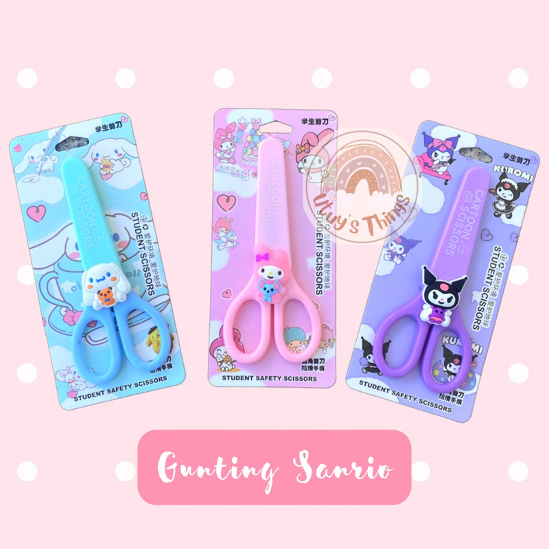 Scissors With Lids kuromi/Tiedyeroll/melody Models | Shopee Malaysia