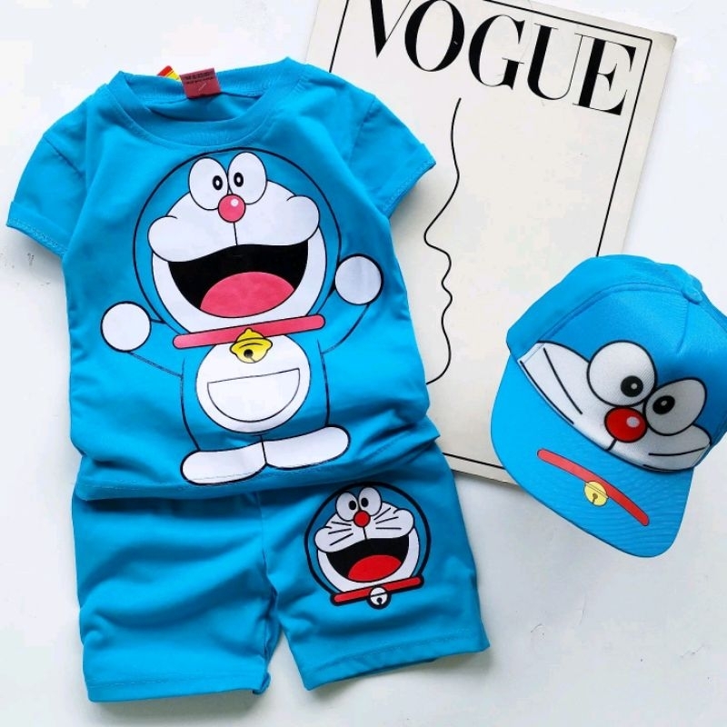 Doraemon Children's Clothes With Hats For Boys And Girls With Hats For ...