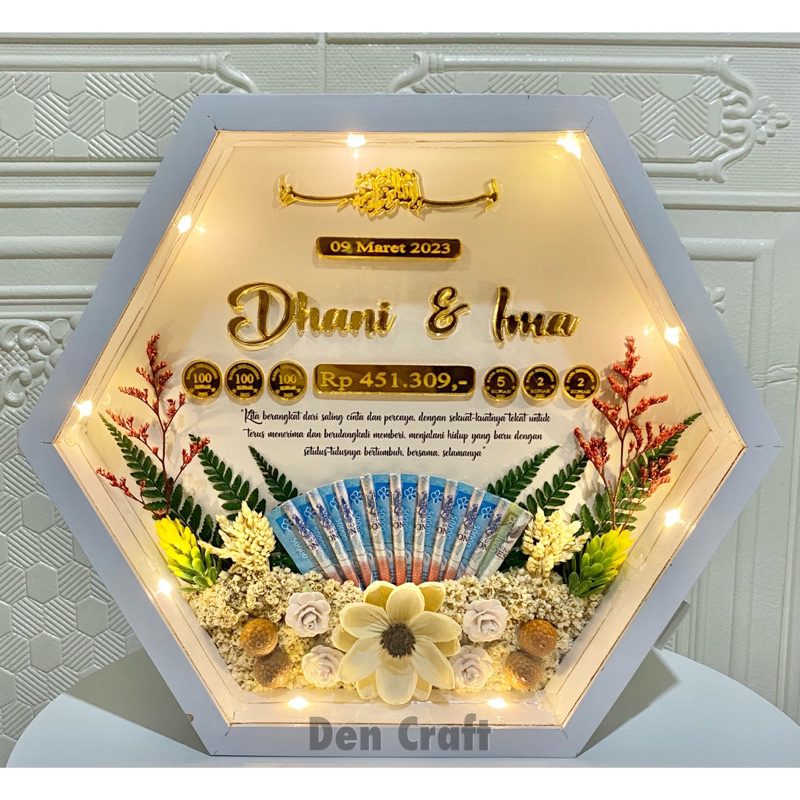 Custom Dowry HEXAGON Frame 30cm | Shopee Malaysia