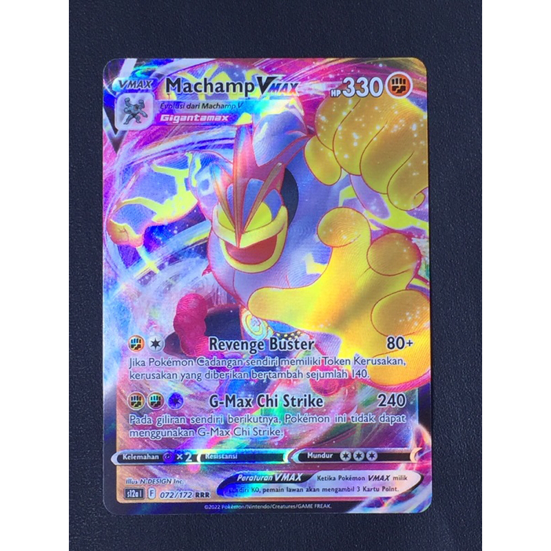 Pokemon TCG MACHAMP VMAX RRR HOLO INDONESIA ORI | Shopee Malaysia