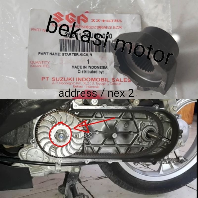 26231-39j gear kick starter Crank gear suzuki address/nex 2 original ...