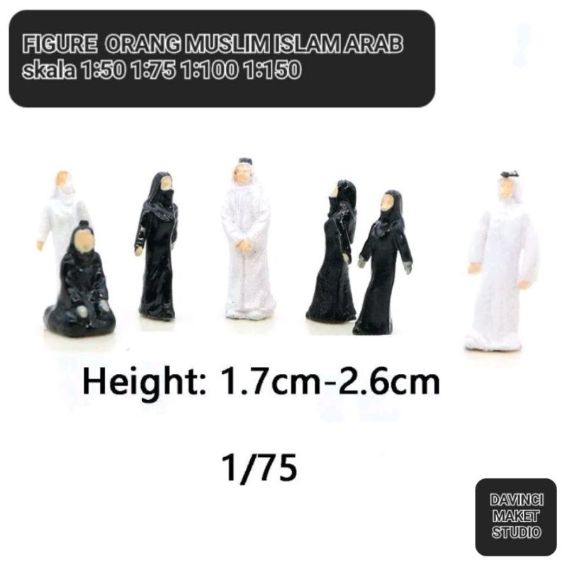 Miniature Humans Islamic Muslim Arabic Mockup Diorama - Islamic Human ...