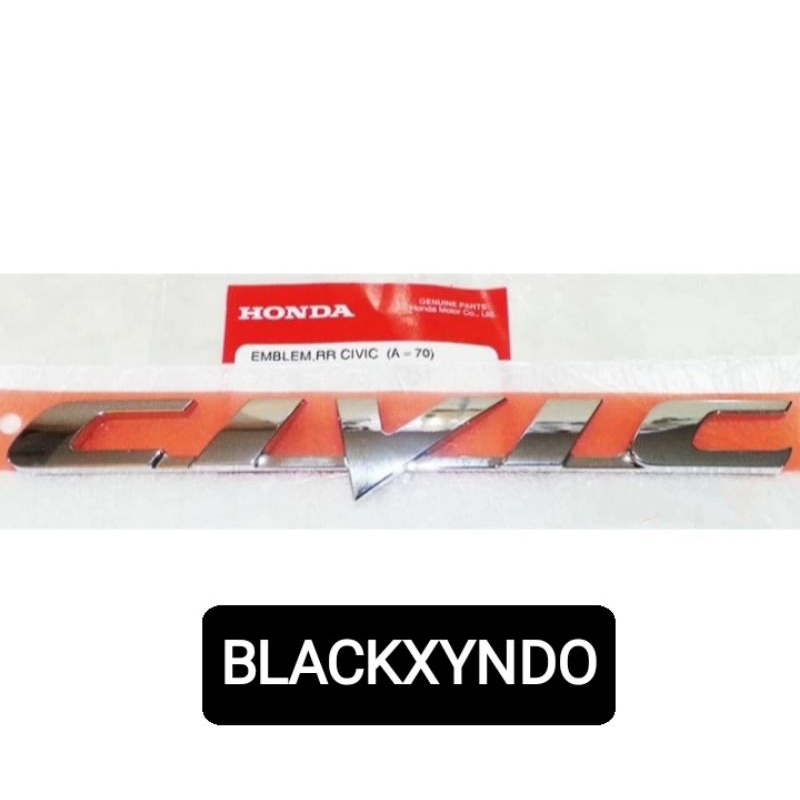 Original Chrome " Civic" Logo Emblem Honda ALL New Civic FD 2006-2011 ...