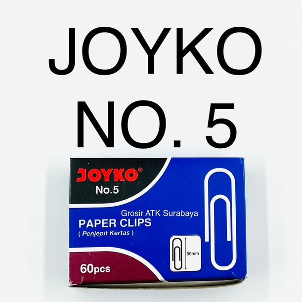 (GET 1 SMALL PACK) PAPER Clip Joyko No.5 / Trigonal Clip Joyko PAPER ...