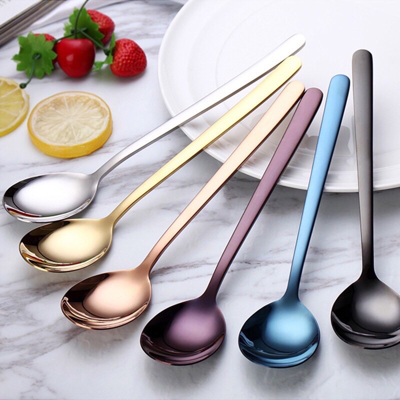 SUJEO KOREAN SPOON STAINLESS STEEL THICK SUS 304 KOREAN STAINLESS SPOON ...