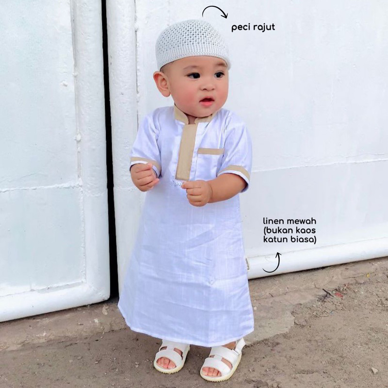 SNI CERTIFICATION Baby koko Arabic Pakistani Robe gamis set Muslim Suit ...