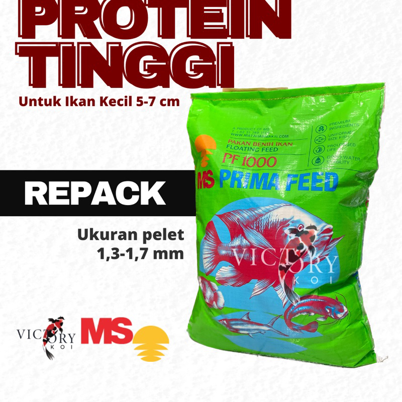 Prima FEED PF1000 Repack 1 kg - Micro Pellet Seed Fish FEED | Shopee ...