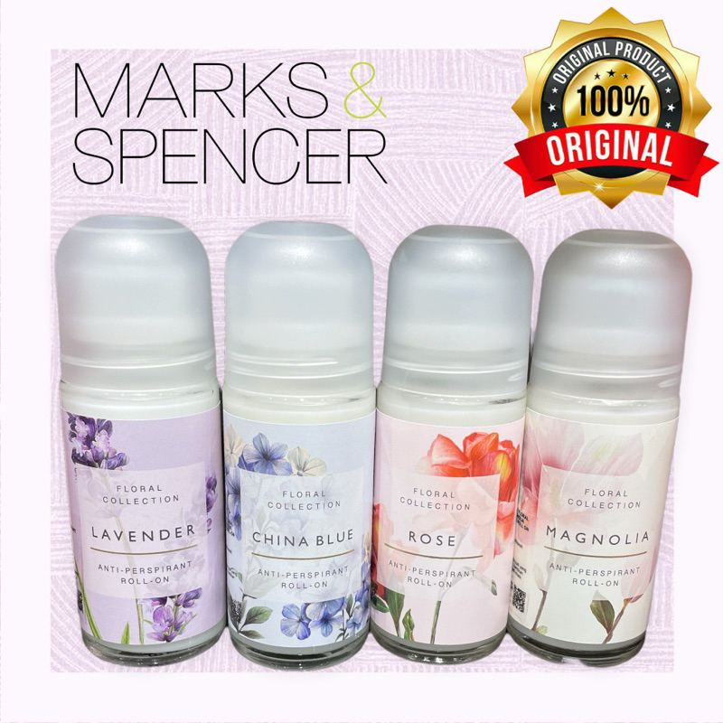 Marks and Spencer Deodorant 50ml Flora Series Roll On | Shopee Malaysia