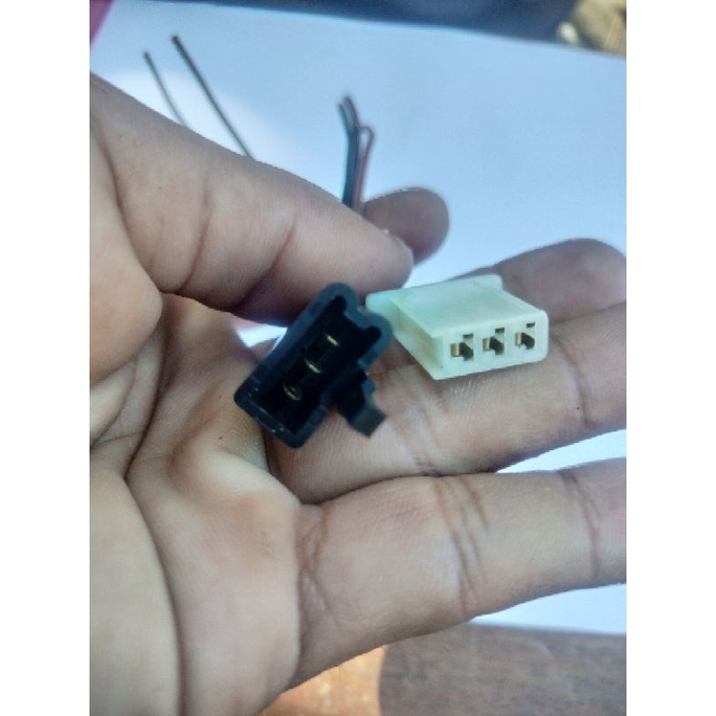 Pnp 1 Set Of Large 3-Pin Connection Socket plus Cable | Shopee Malaysia