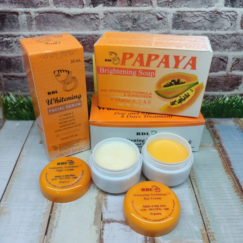 RDL Cream Package 8 DAYS Original 4 in 1 (Day and Night Serum Soap ...