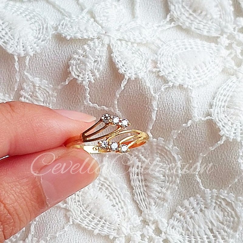 MATA Eye Ring 6 Light Gold 1 gram | Shopee Malaysia