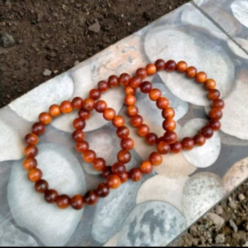 KAYU Agathis bracelet / king wood 8mm original from kalimantan | Shopee ...