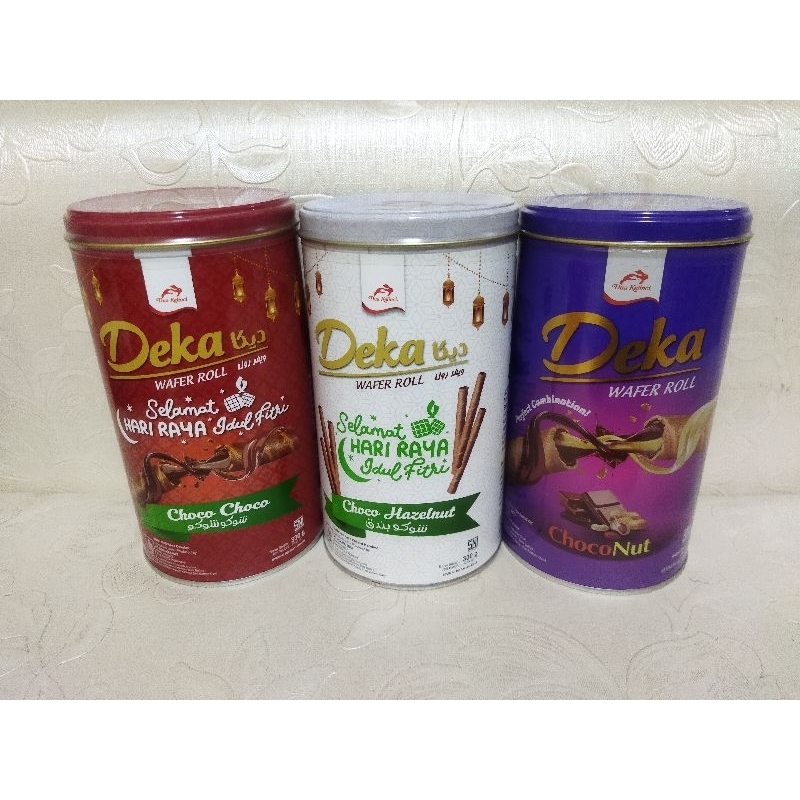 Deka WAFER ROLL CHOCO HAZELNUT Newest Edition 300 GRAM/DEKA WAFER ROLL ...