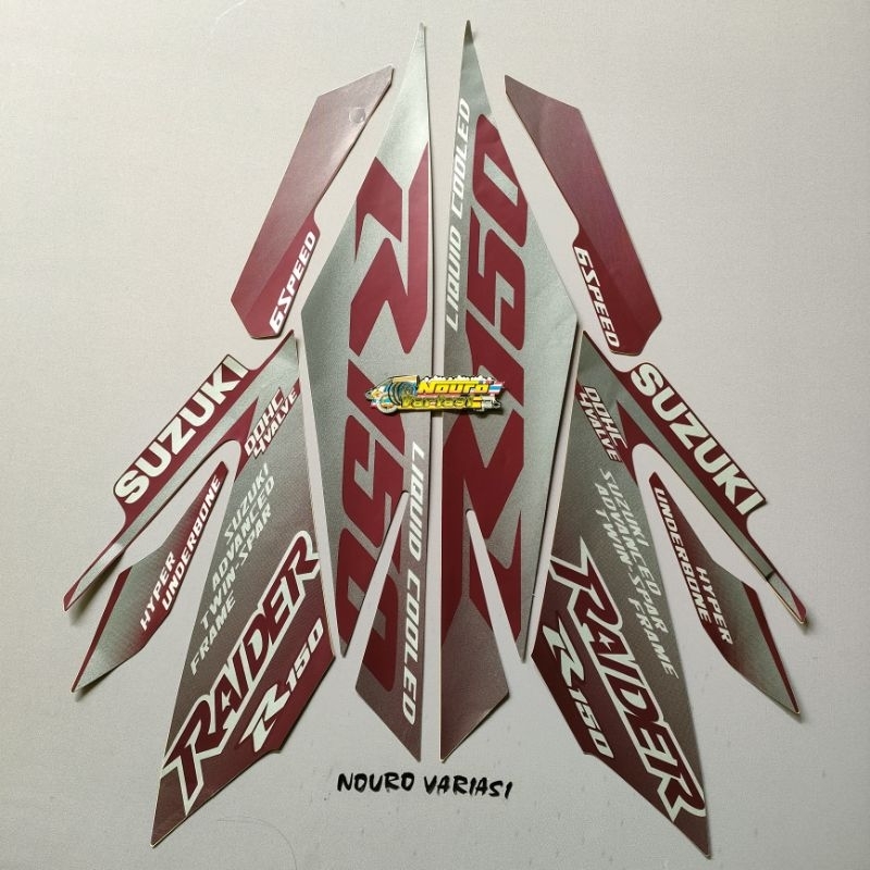 MERAH Suzuki satria fu f 150 striping led raider 2021 Vietnam 2016 2017 ...
